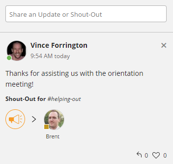 Jostle How-tos: Post a shout-out